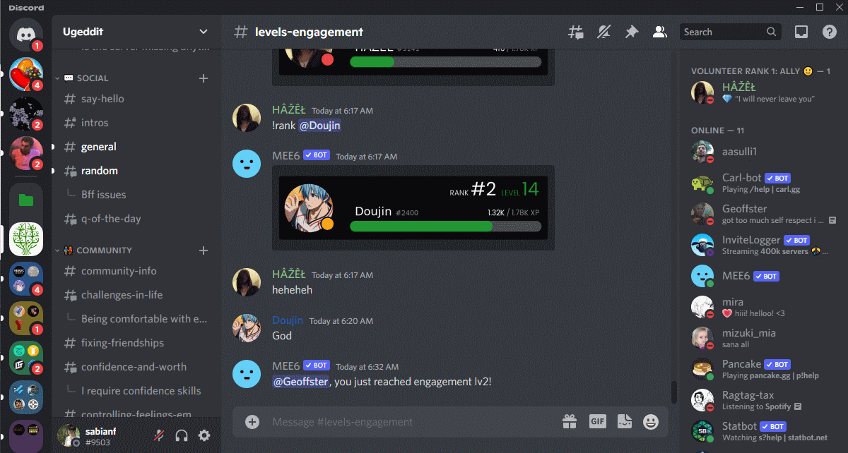 New Feedback, New Connections - Ugeddit
