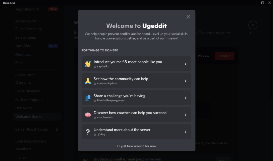 Discord Server - Ugeddit